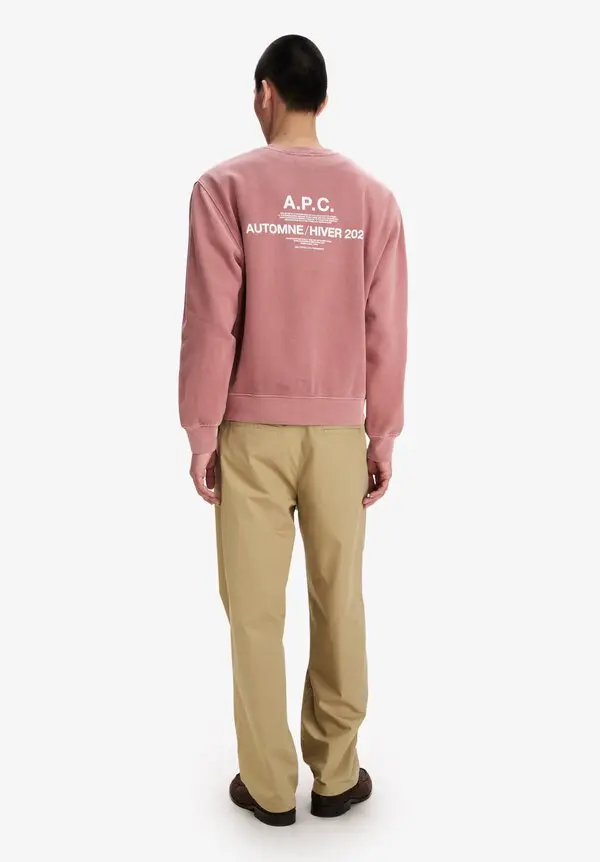A.p.c. Boxy Autumn 26 Sweatshirt Fag - Raspberry