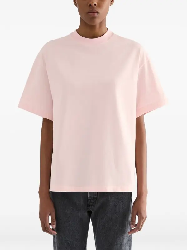 JIL SANDER Cotton T-shirt With Side Logo Print - Multicolor