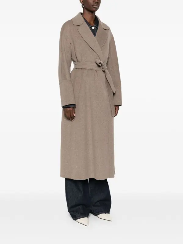 Max Mara Belted Silk & Nylon Coat - Multicolor