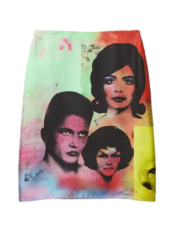 Versace Printed Silk Skirt - Multicolor
