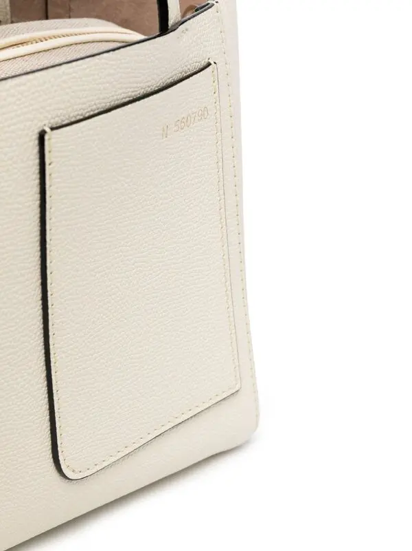 VALEXTRA Mini Leather Bucket Bag With Decorative Buckle - Multicolor