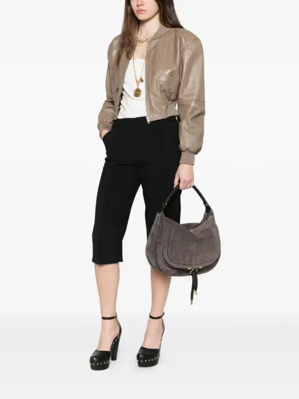 Chloé Marcie Suede Leather Hobo Bag - Multicolor