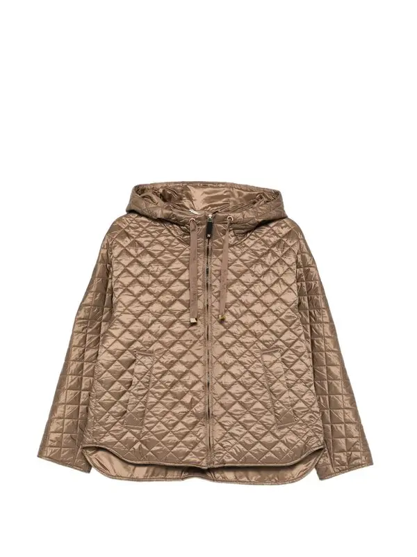 Max Mara Quilted Hooded Jacket - Multicolor