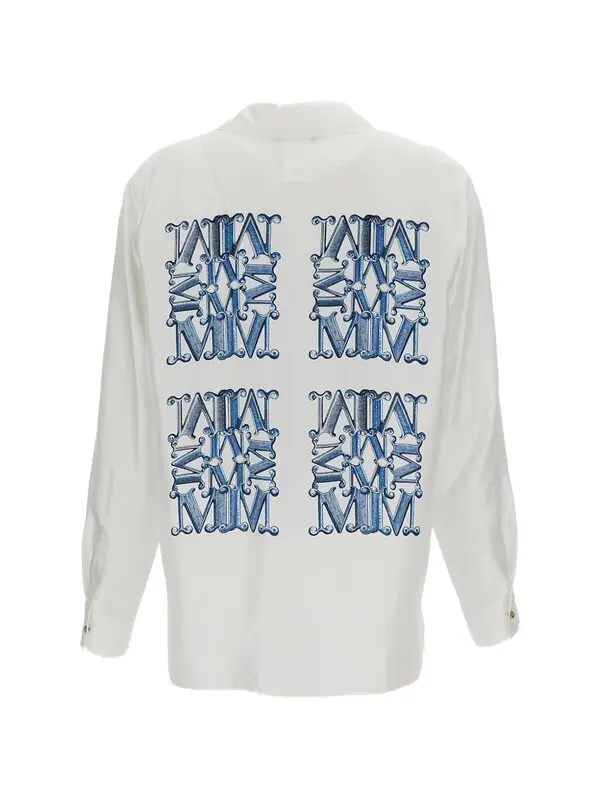 Max Mara Silk & Nylon Printed Shirt - Multicolor