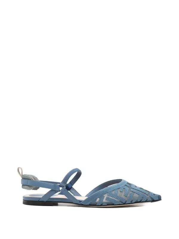 Fendi Ballet Flats With Ff Motif - Multicolor