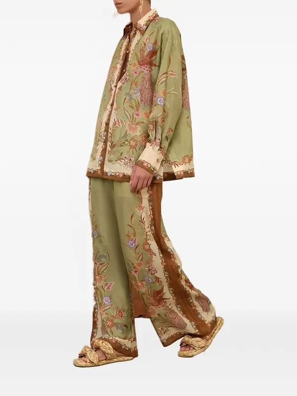 Zimmermann Indra Printed Silk Shirt - Multicolor