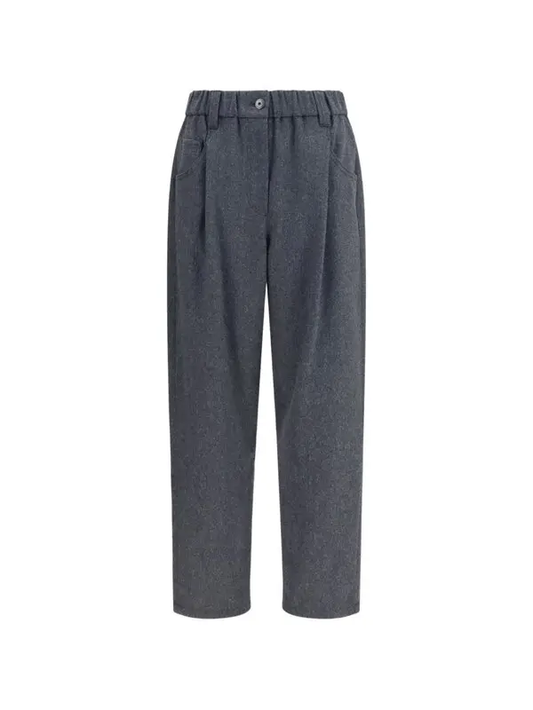 Brunello Cucinelli Wool Blend Trousers - Multicolor