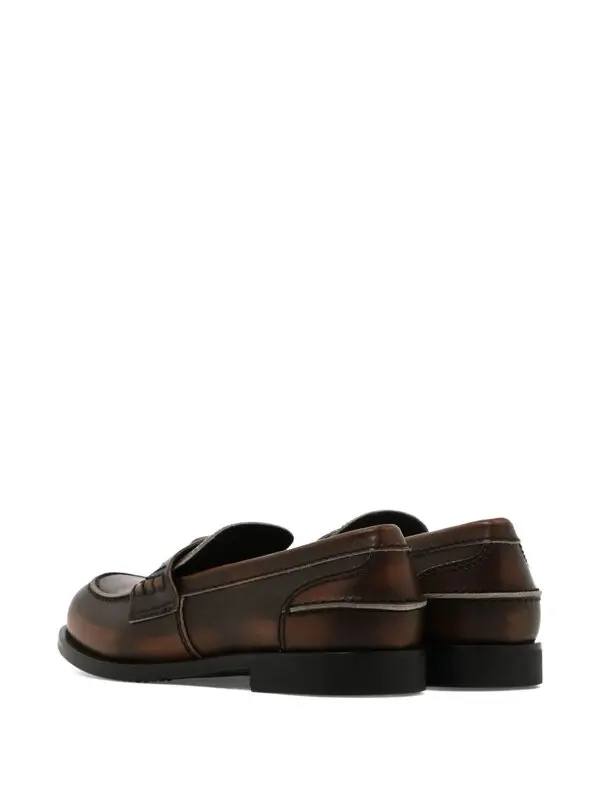 Miu Miu Leather Loafers - Multicolor