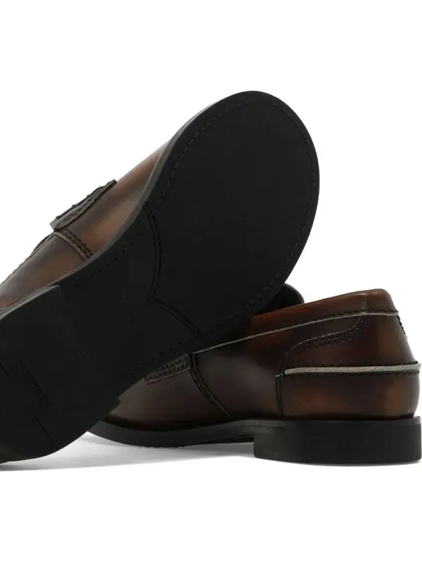 Miu Miu Leather Loafers - Multicolor