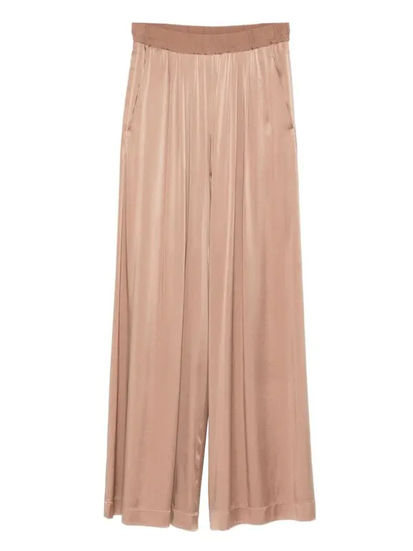FORTE_FORTE Silk Satin Trousers - Multicolor