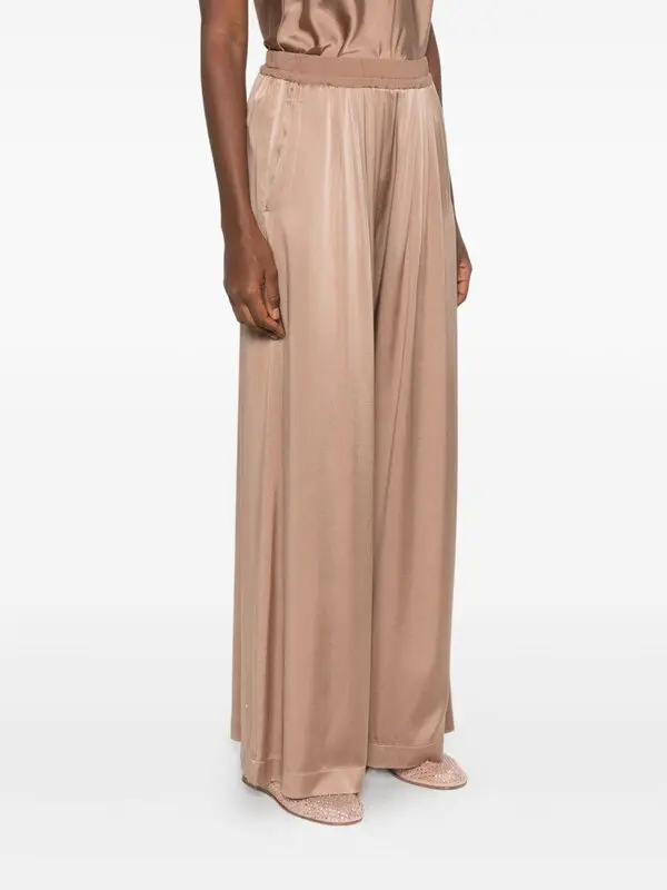 FORTE_FORTE Silk Satin Trousers - Multicolor