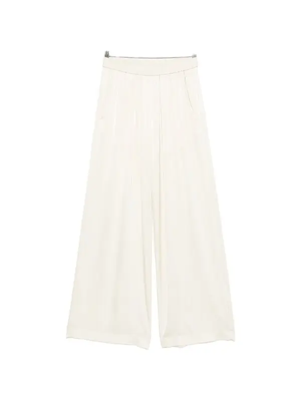 FORTE_FORTE Silk Satin Trousers - Multicolor
