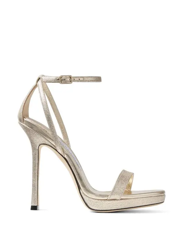 JIMMY CHOO Moza Leather High Heel Sandals - Multicolor