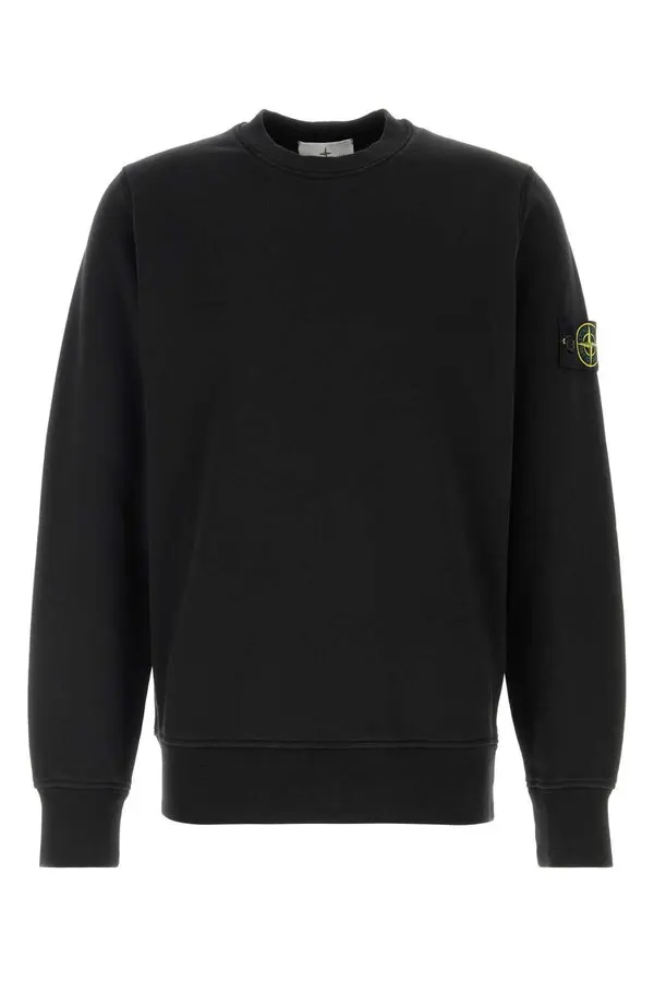 Stone Island Cotton Sweatshirt - Black