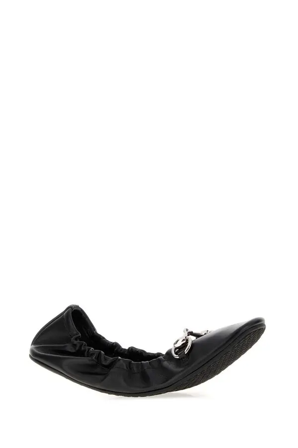 Gucci Prima Ballerinas In Calf Skin - Black
