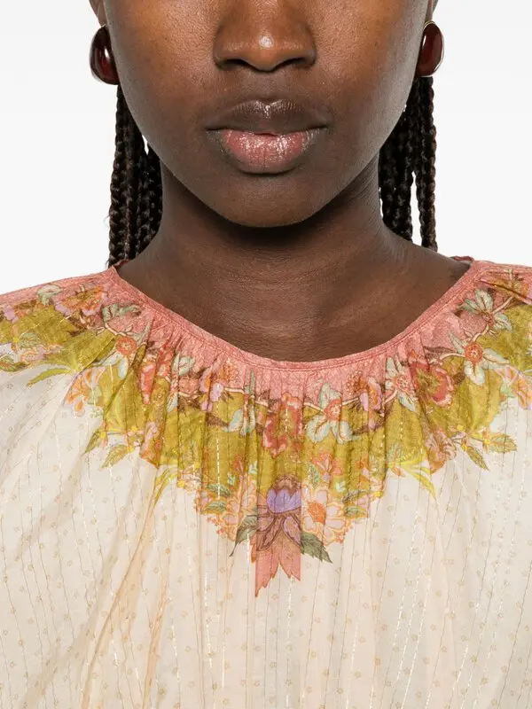 Zimmermann Indra Printed Mini Dress - Multicolor