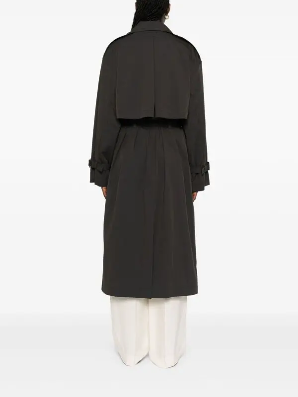 TOTEME Cotton Blend Double-breasted Trench Coat - Multicolor