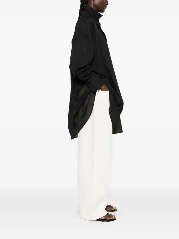 TOTEME Cotton Blend Shirt With Monogram Pattern - Multicolor