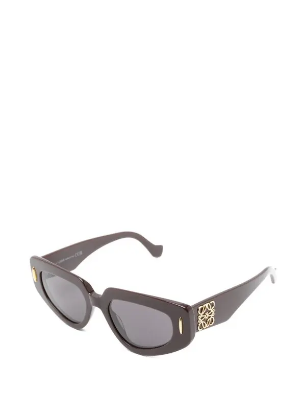 Loewe Butterfly Sunglasses With Gold-tone Anagram Plaque