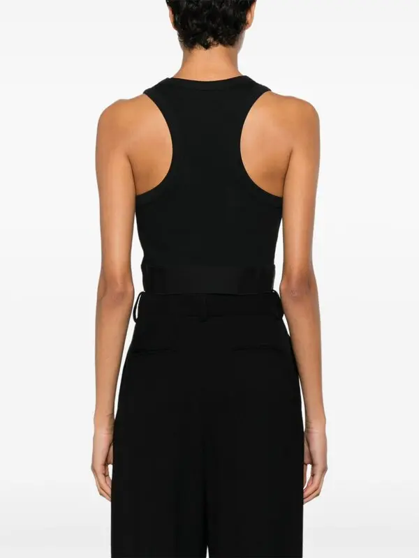 Givenchy Cropped Tank Top With Logo Waistband - Multicolor