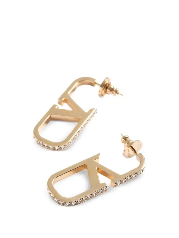 Valentino Garavani Vlogo Signature Embellished Drop Earrings - Multicolor