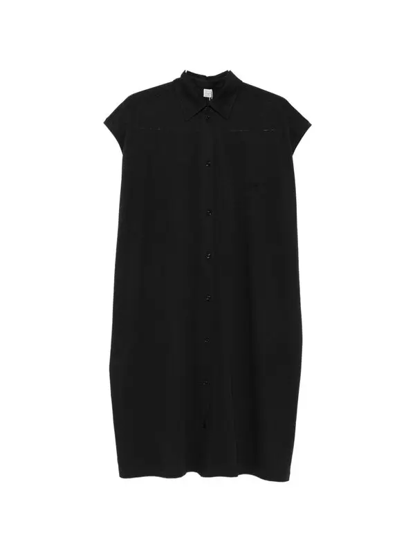 TOTEME Sleeveless Cotton Shirtdress - Multicolor