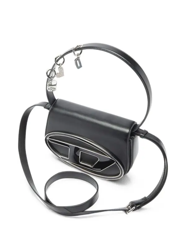 DIESEL® 1dr Leather Shoulder Bag With Metal Chain Detail - Multicolor