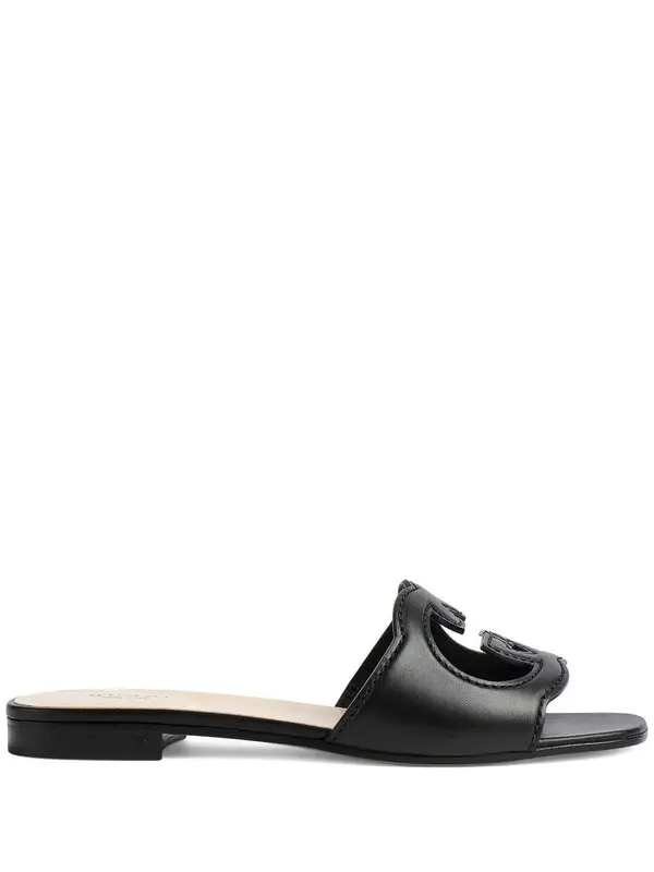 Gucci Leather Flat Sandals - Multicolor