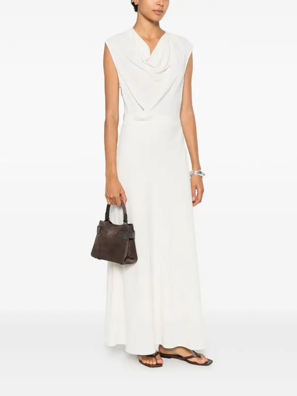 Brunello Cucinelli Silk Blend Midi Dress