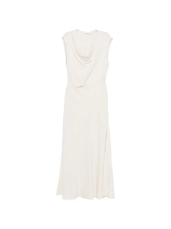 Brunello Cucinelli Silk Blend Midi Dress - Multicolor