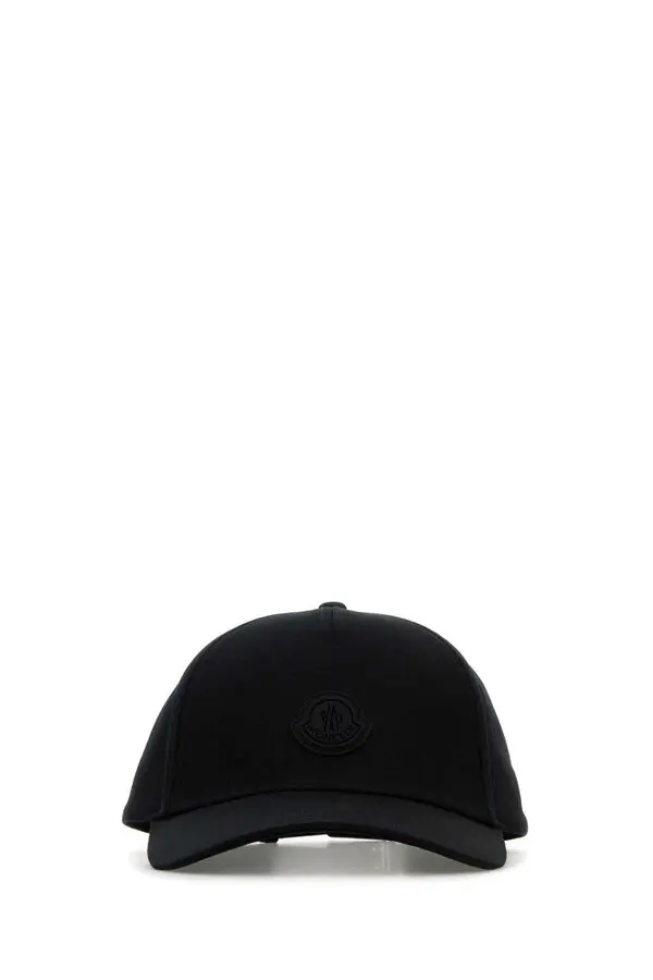 Moncler Cotton Baseball Cap - Black
