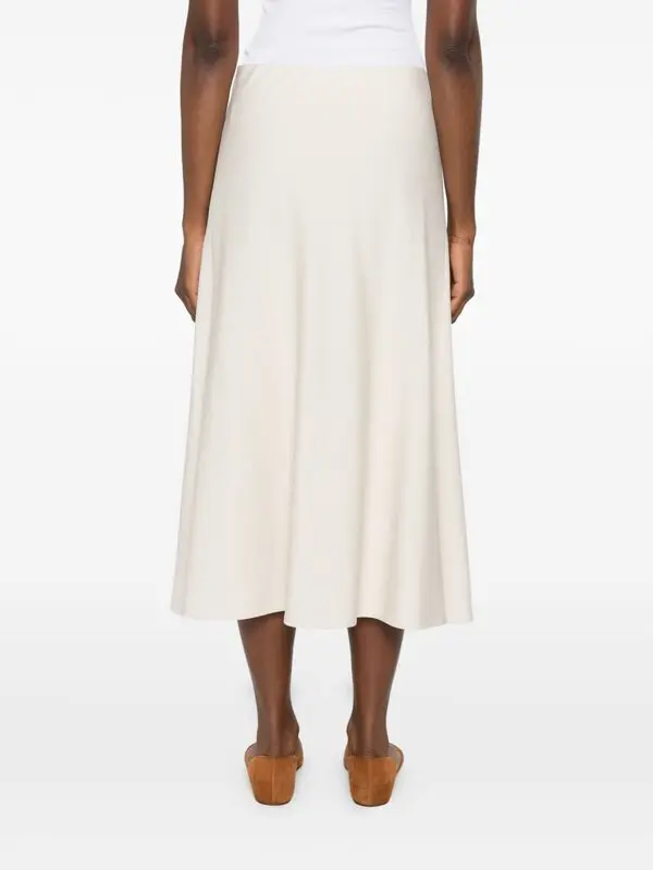 Brunello Cucinelli Wool Blend Midi Skirt - Multicolor