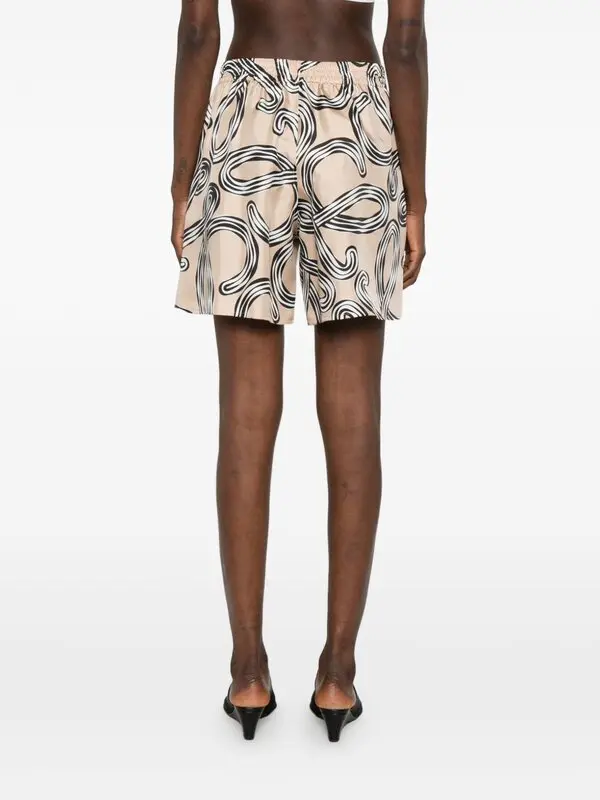Loewe Printed Silk Shorts