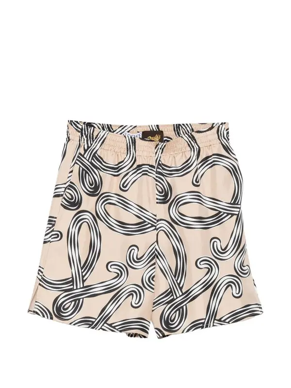 Loewe Printed Silk Shorts - Multicolor