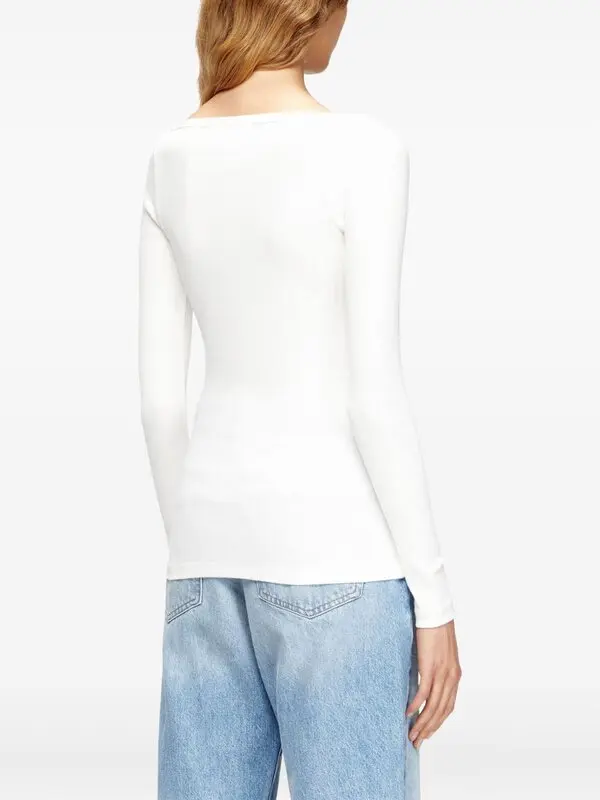 DIESEL® Ribbed Logo Cotton Top - Multicolor