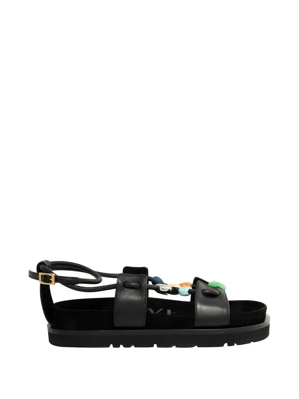 Loewe Pebble Fussbett Leather Sandals - Multicolor