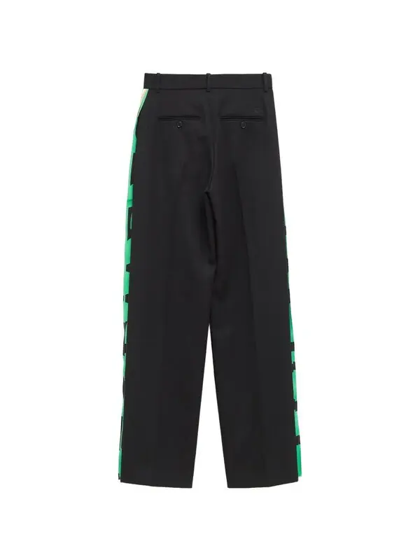 Loewe Wool Trousers With Side Stripe Detail