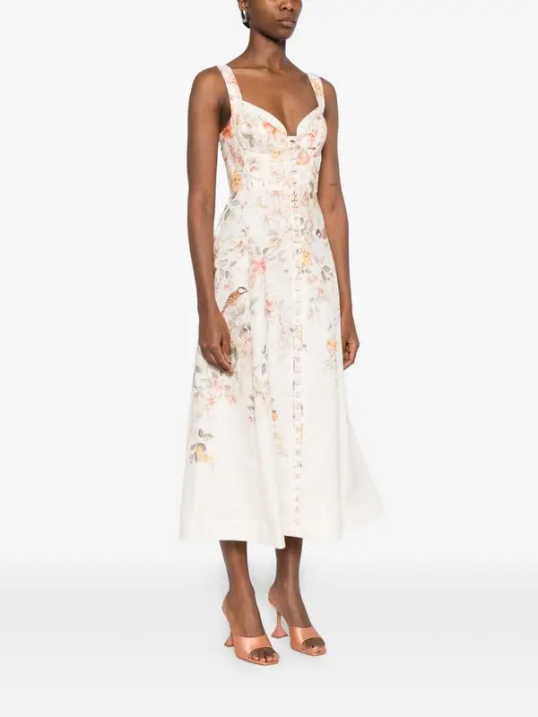 Zimmermann Luna Linen Picnic Dress