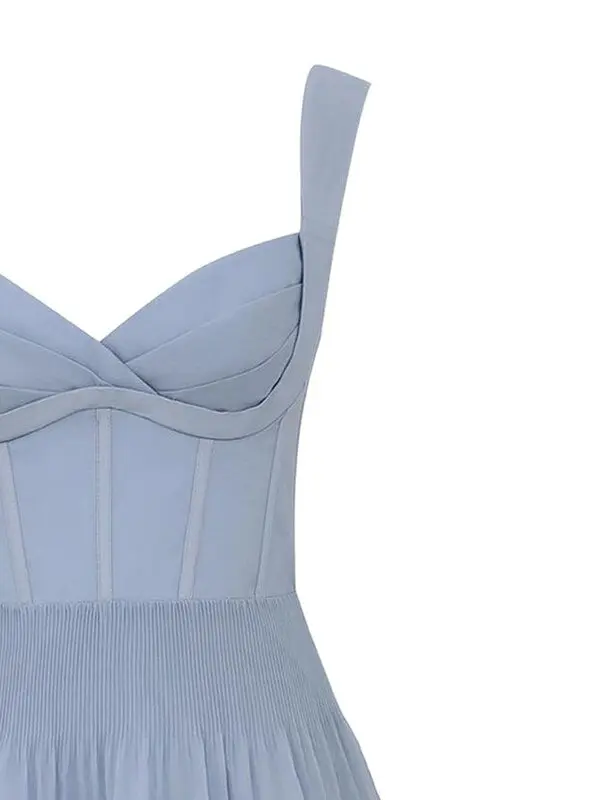 Zimmermann Pleated Bustier Mini Dress
