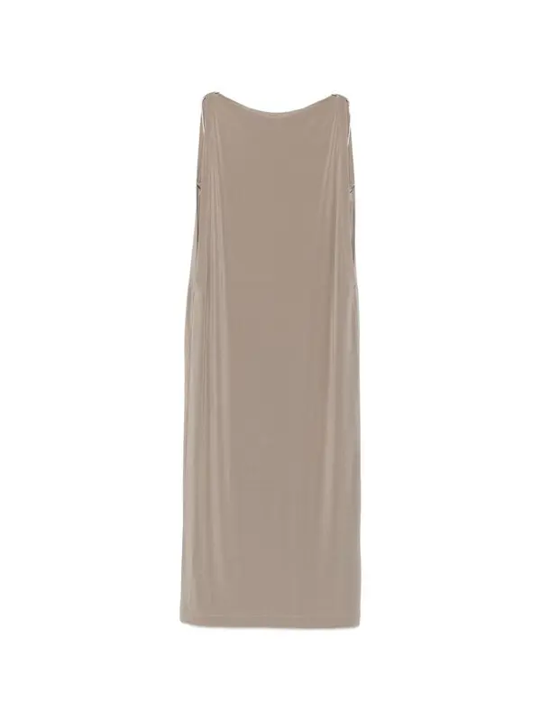 Issey Miyake Sleeveless Bateau Neck Dress - Multicolor