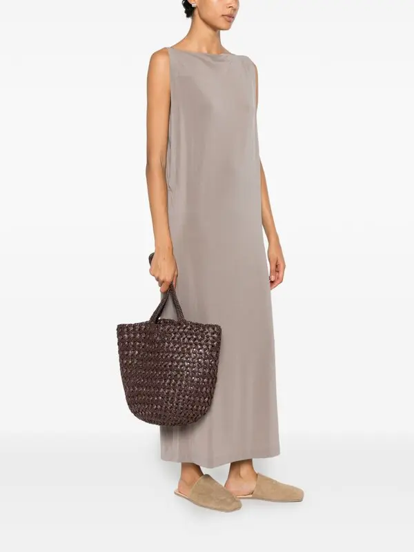 Issey Miyake Sleeveless Bateau Neck Dress