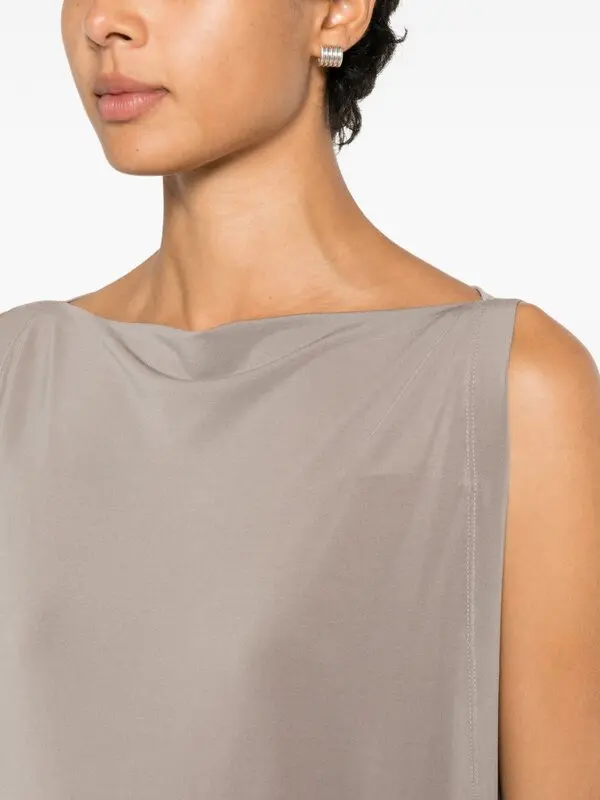 Issey Miyake Sleeveless Bateau Neck Dress