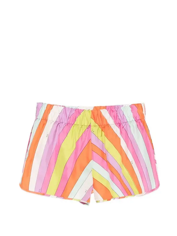 Emilio Pucci Printed Silk Shorts - Multicolor