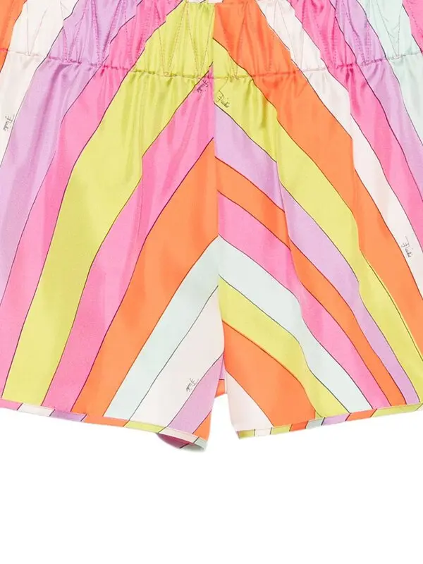 Emilio Pucci Printed Silk Iride Shorts
