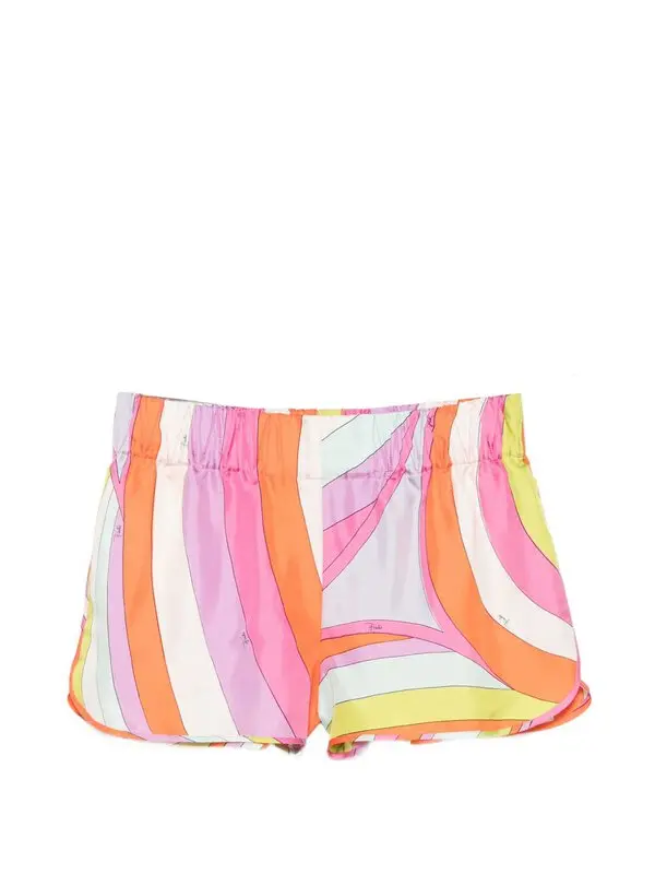 Emilio Pucci Printed Silk Iride Shorts