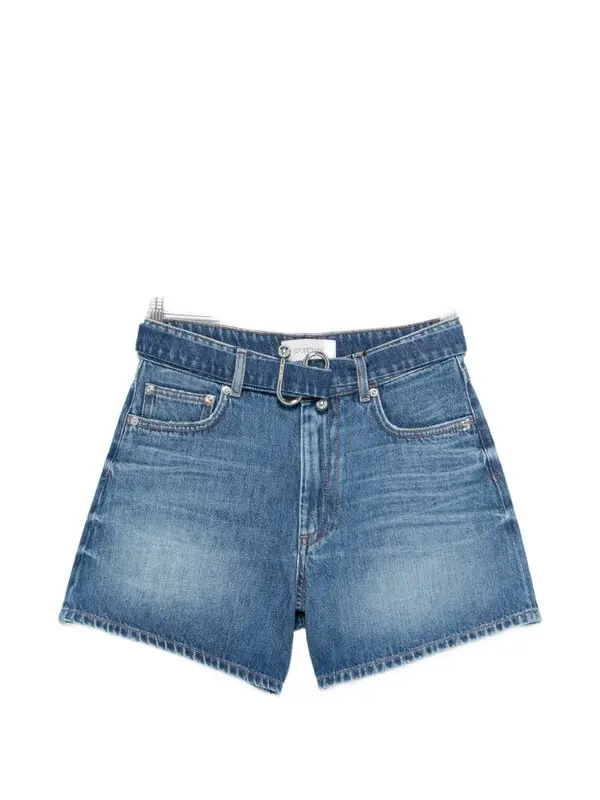 Sportmax Denim Cotton Shorts With Belt Detail - Multicolor