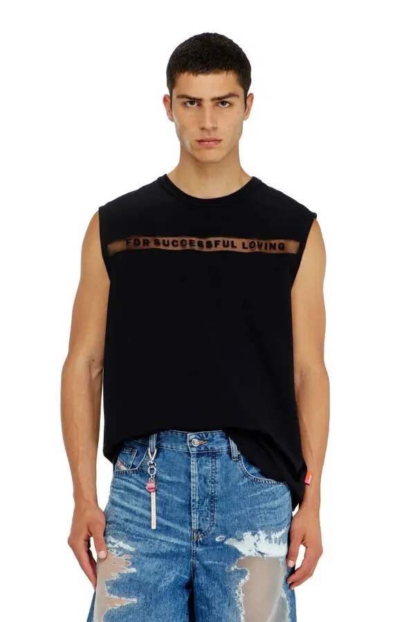 DIESEL® For Successful Loving" Devoré Tank Top