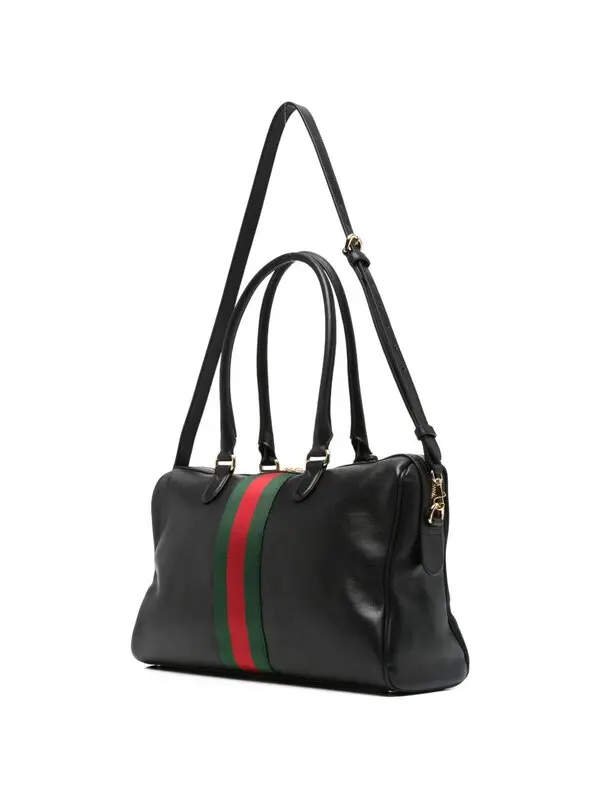 Gucci Large Shoulder Bag With Web Stripe Detail