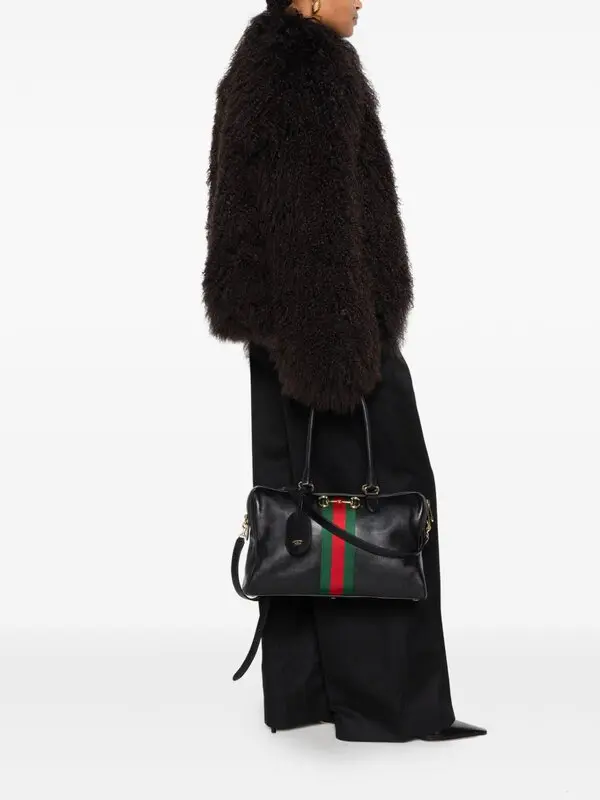 Gucci Large Shoulder Bag With Web Stripe Detail