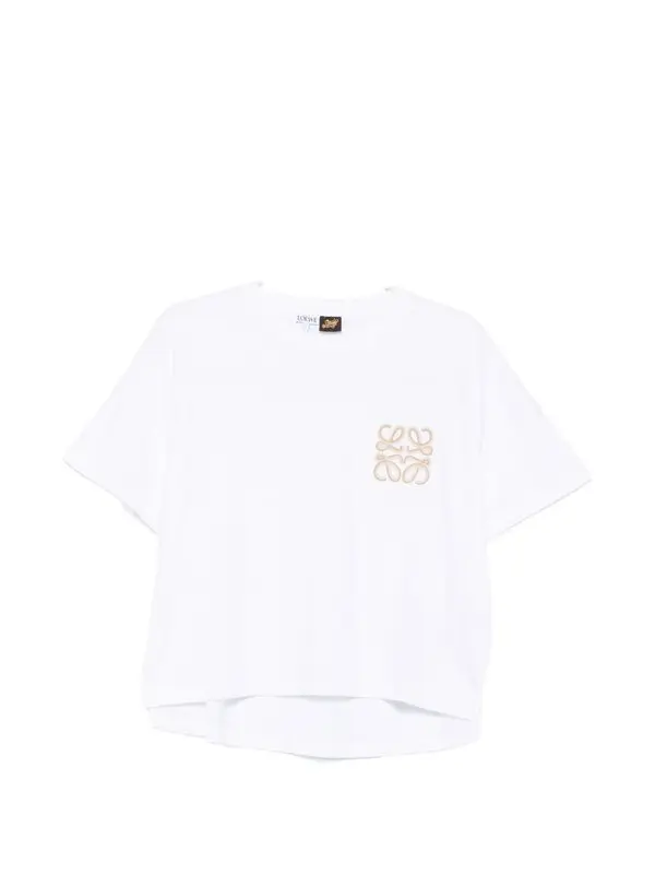 Loewe Embroidered Logo Cotton T-shirt - Multicolor